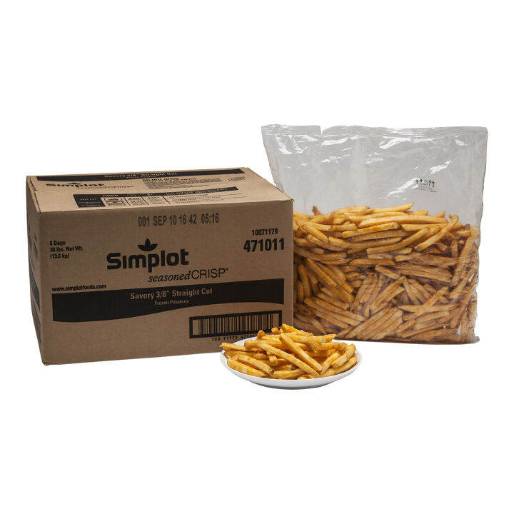 PAPA 3/8 CRISP SAVORY SIMPLOT -BOLSA 2.270 KG-