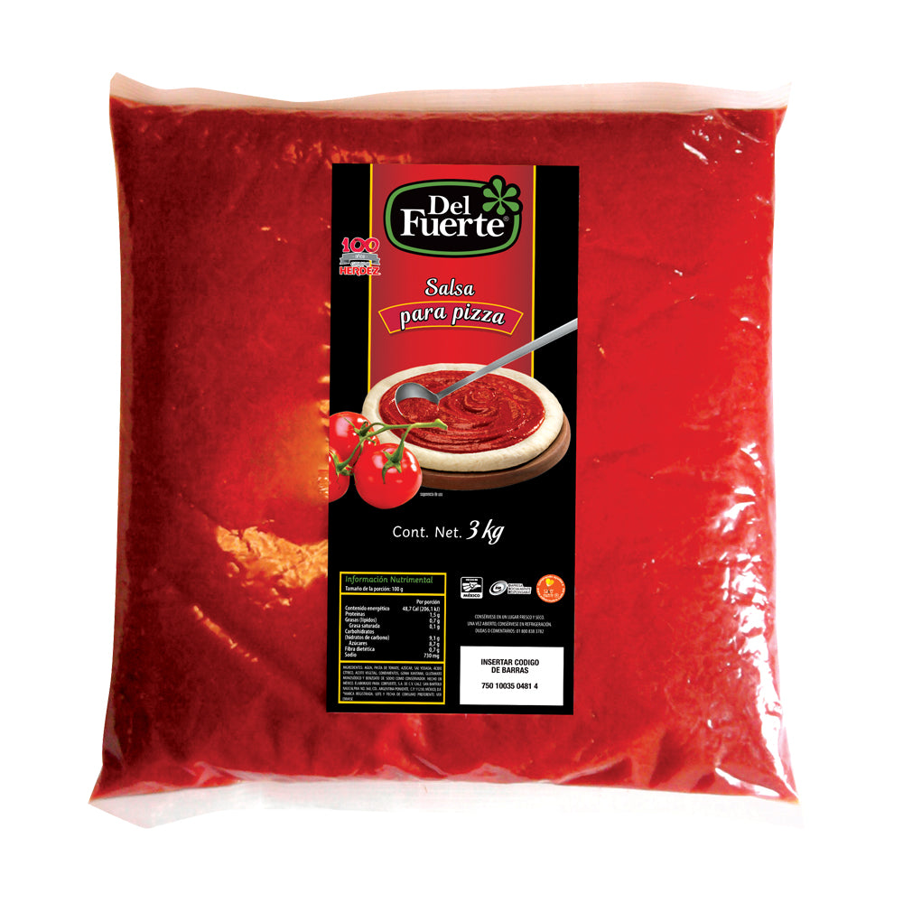SALSA PARA PIZZA DEL FUERTE -BOLSA 3 KG-