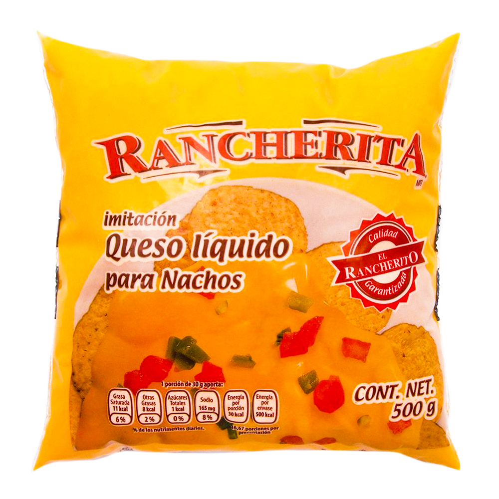 QUESO LIQUIDO PARA NACHOS EL RANCHERITO -BOLSA 500 GR-