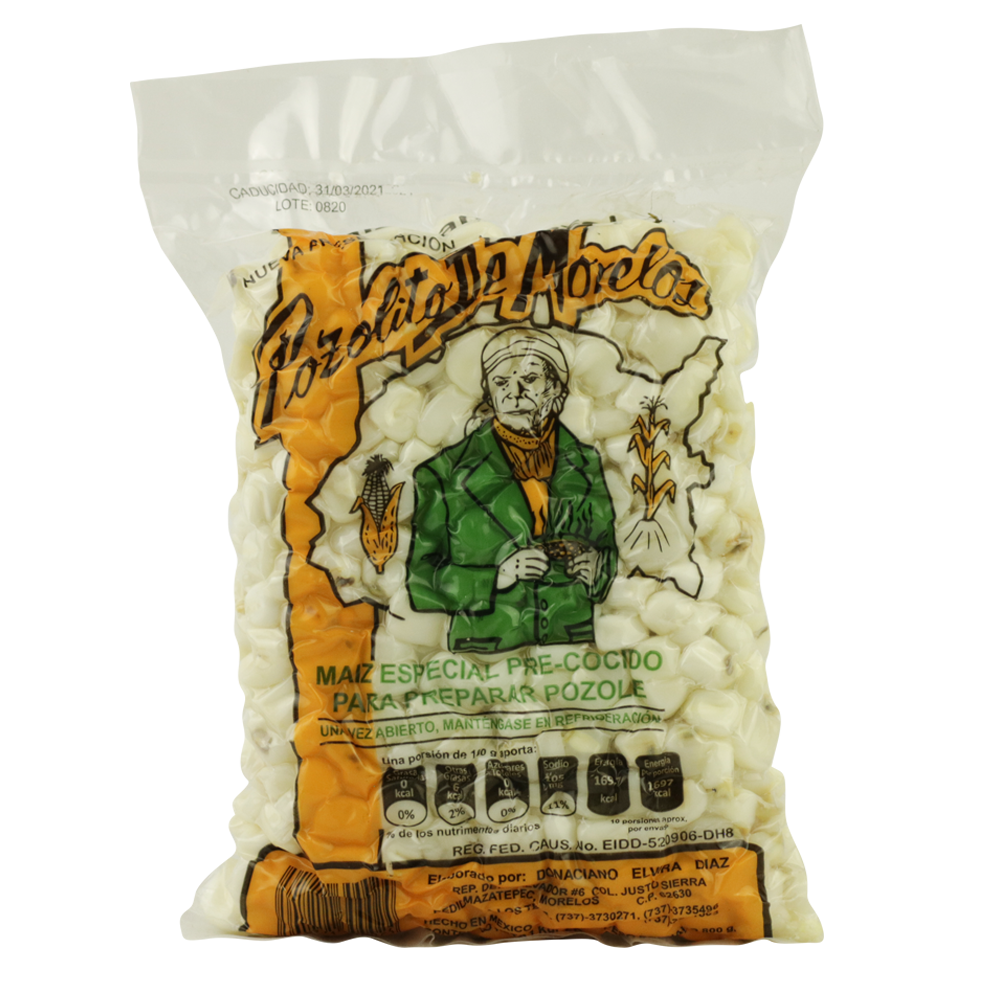MAIZ POZOLERO MORELOS -BOLSA DE 1 KG-