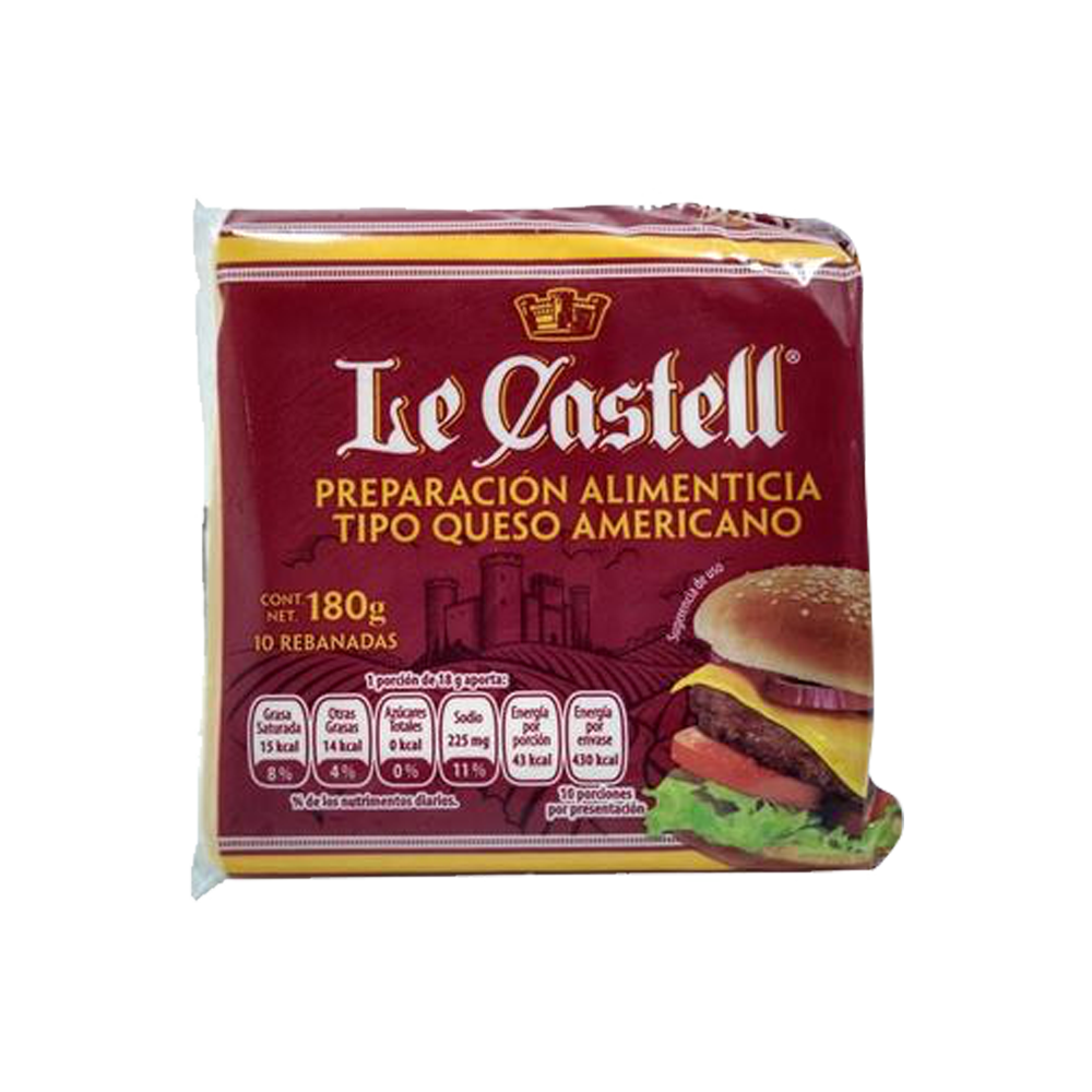 QUESO AMARILLO LE CASTELL -BOLSA 180 GR-
