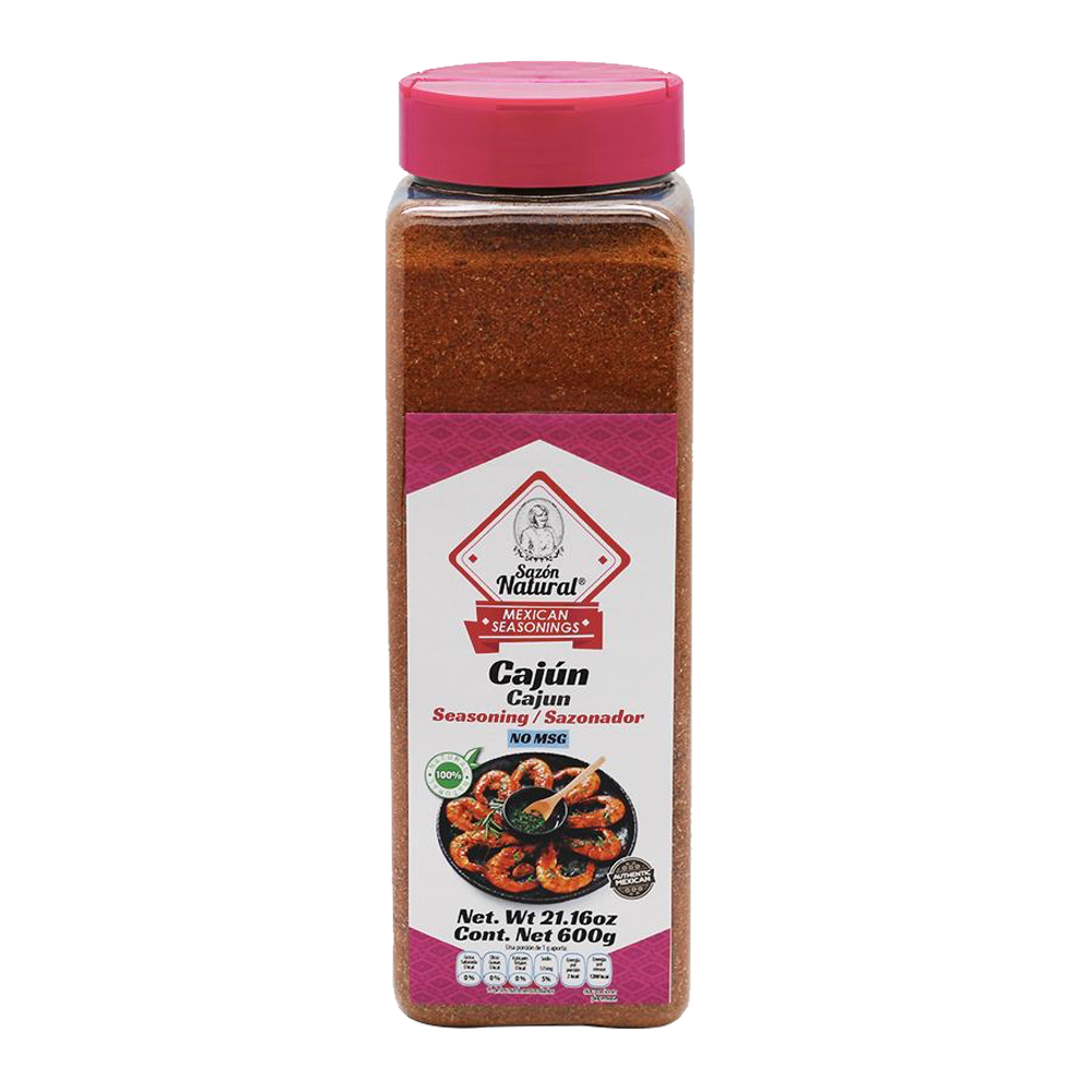 SAZONADOR CAJUN SAZÓN NATURAL -BOTE 600 GR-
